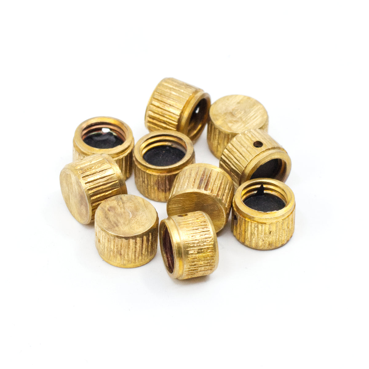 5/16"-24 x 3/8" Brass Fine Thread Bleeder Caps — Fastener Line
