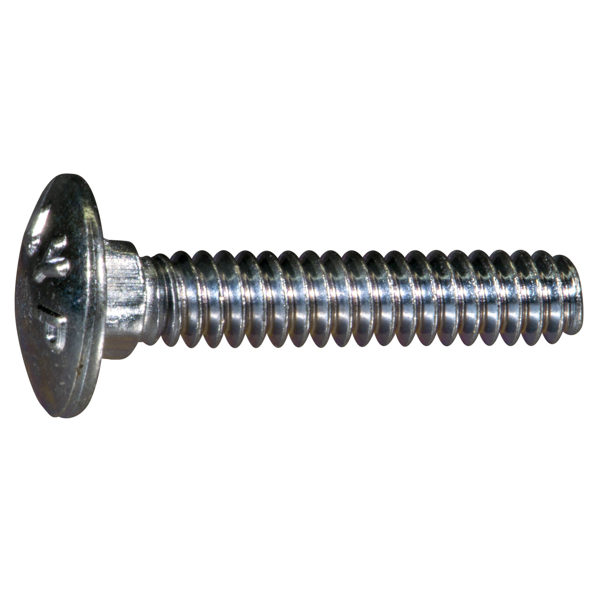 5/8"-11 x 9" Zinc Plated Grade 2 / A307 Steel Coarse Thread Carriage B ...
