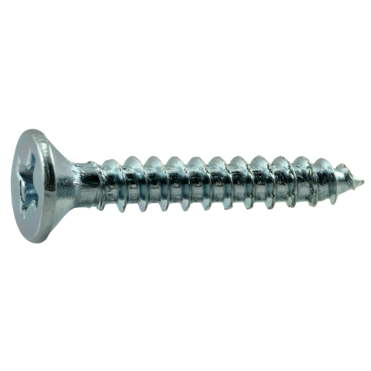 #6 x 7/8" Zinc Plated Steel Phillips Flat Head Wood Screws — Fastener Line