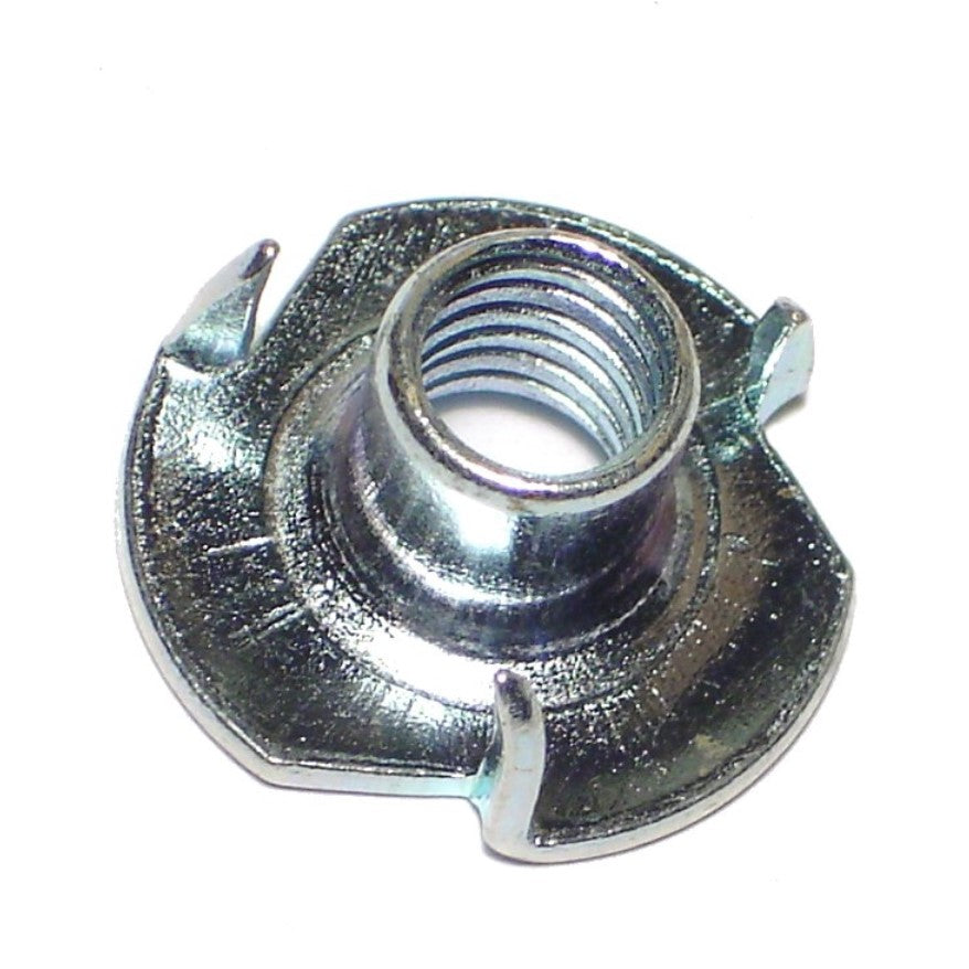 5/16"-18 Zinc Plated Steel Coarse Thread Pronged Tee Nuts — Fastener Line