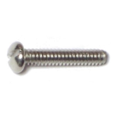 #6-32 x 3/4" 18-8 Stainless Steel Coarse Thread Slotted Round Head Mac ...