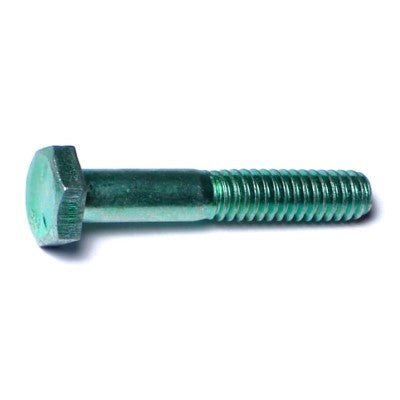 1/4"-20 x 1-1/2" Green Rinsed Zinc Plated Grade 5 Steel Coarse Thread ...