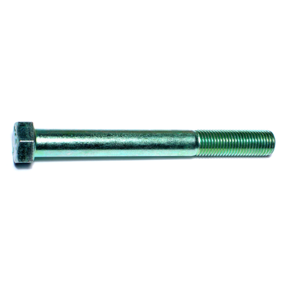 7/16"-20 x 4" Green Rinsed Zinc Plated Grade 5 Steel Fine Thread Hex C ...