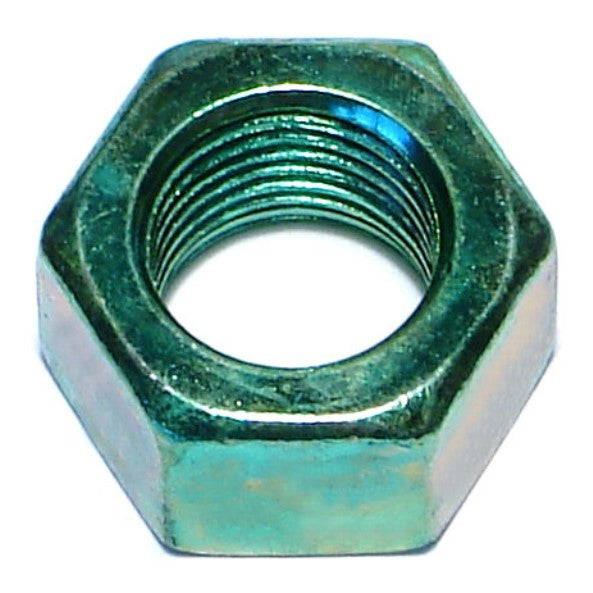 1/2"-20 Green Rinsed Zinc Plated Grade 5 Steel Fine Thread Hex Nuts ...