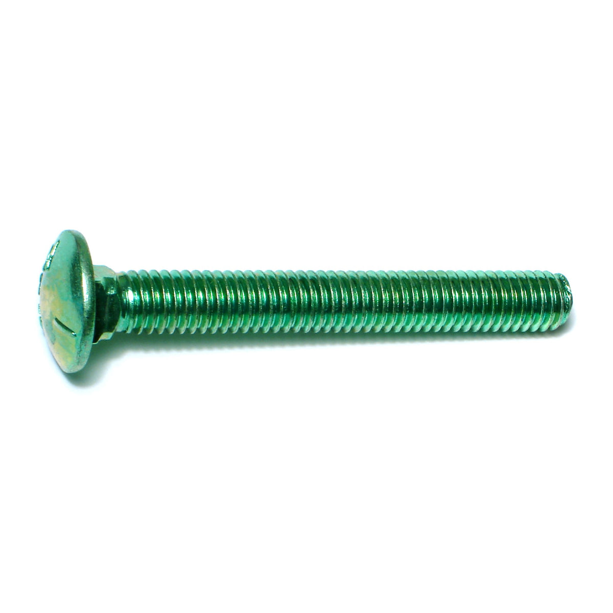 3/8"-16 x 3" Green Rinsed Zinc Plated Grade 5 Steel Coarse Thread Carr ...