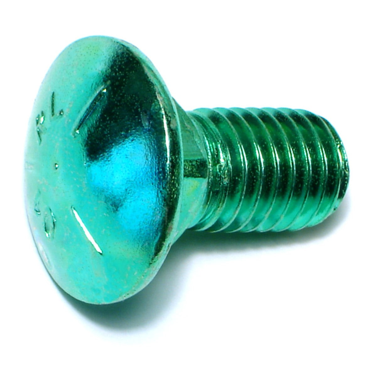 1/2"-13 x 1" Green Rinsed Zinc Plated Grade 5 Steel Coarse Thread Carr ...