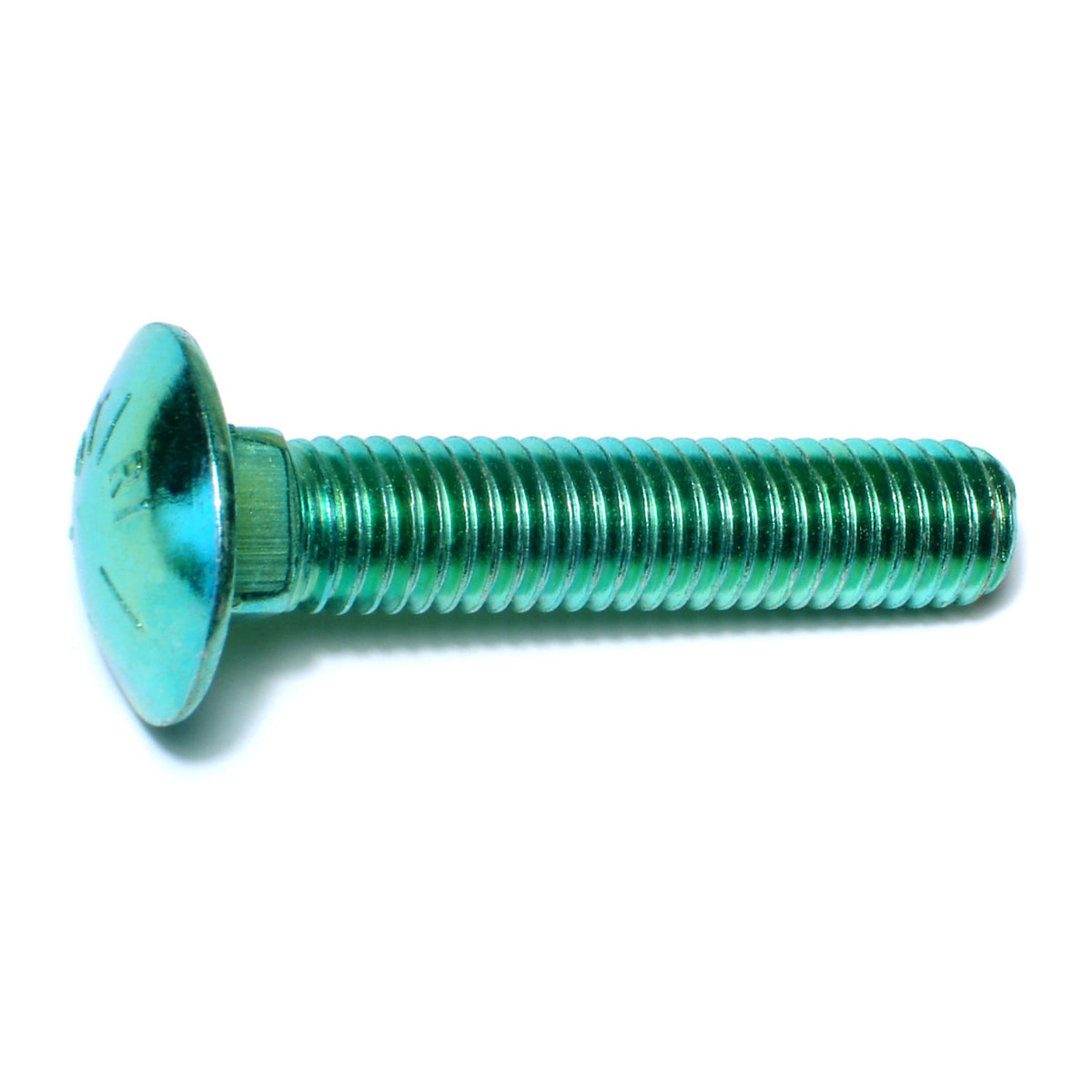 1/2"-13 x 2-1/2" Green Rinsed Zinc Plated Grade 5 Steel Coarse Thread ...