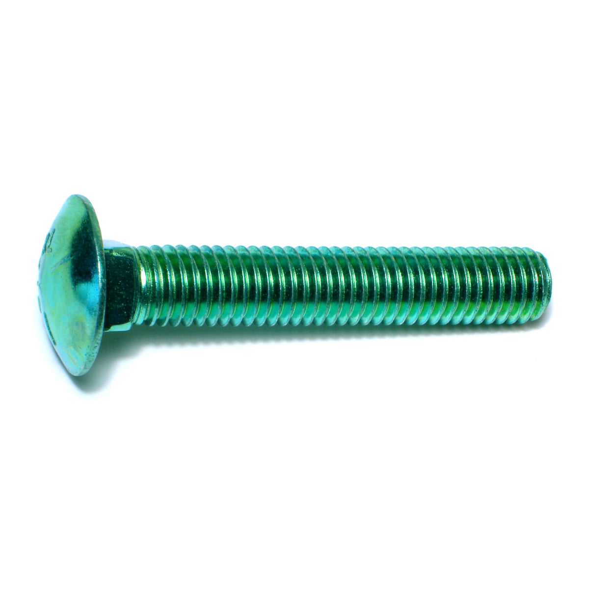 1/2"-13 x 3" Green Rinsed Zinc Plated Grade 5 Steel Coarse Thread Carr ...