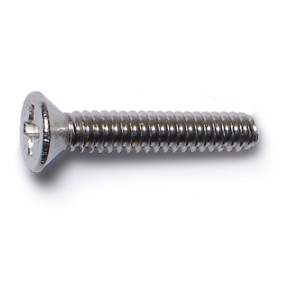 #6-32 x 3/4" 18-8 Stainless Steel Coarse Thread Phillips Flat Head Mac ...