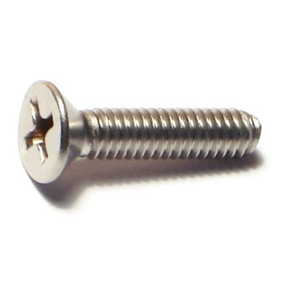 #8-32 x 3/4" 18-8 Stainless Steel Coarse Thread Phillips Flat Head Mac ...