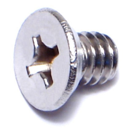 1/4"-20 x 3/8" 18-8 Stainless Steel Coarse Thread Phillips Flat Head M ...