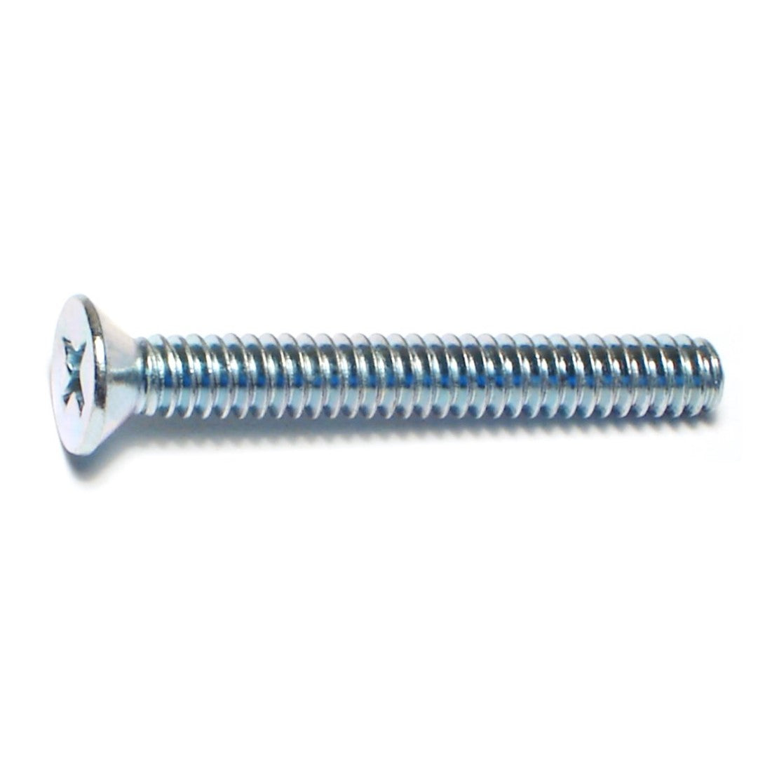 #10-24 x 1-1/2" Zinc Plated Steel Coarse Thread Phillips Flat Head Mac ...