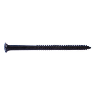#10 x 3-3/4" Black Phosphate Steel Fine Thread Phillips Bugle Head Dry ...