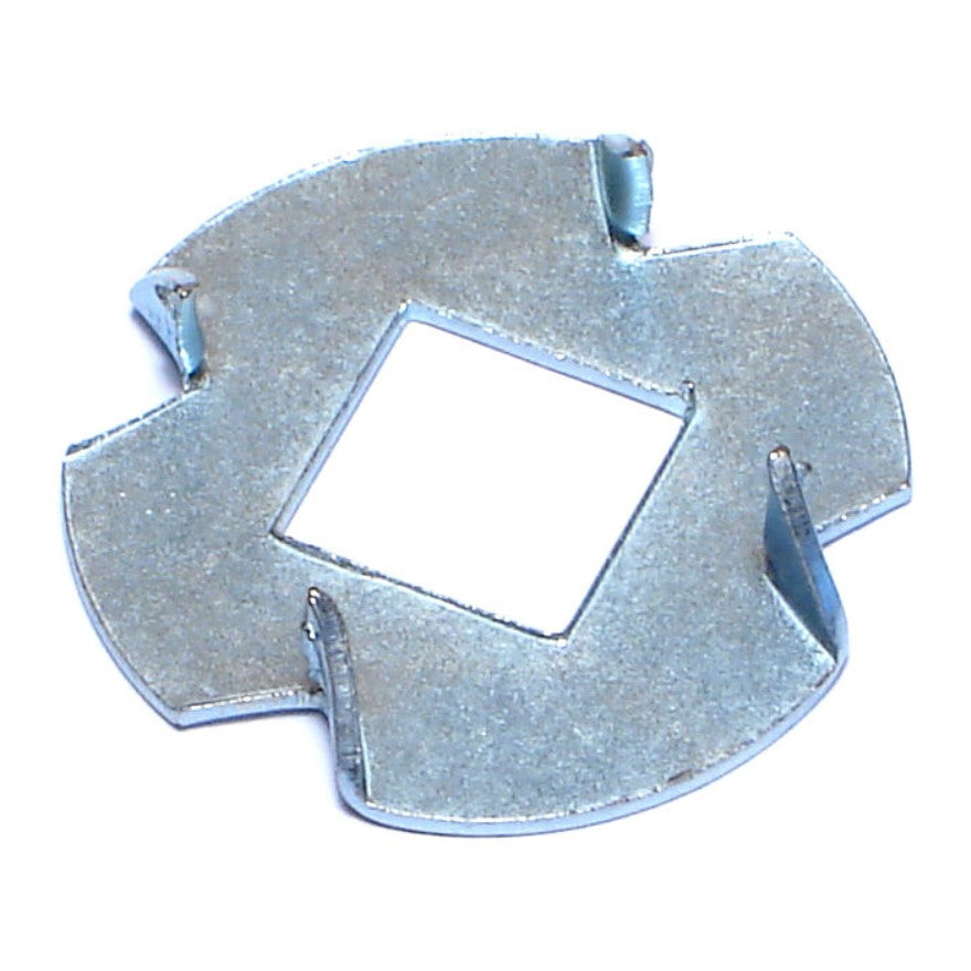 3/8" x 13/32" x 1-7/64" Zinc Plated Grade 2 Steel Pronged Washers ...