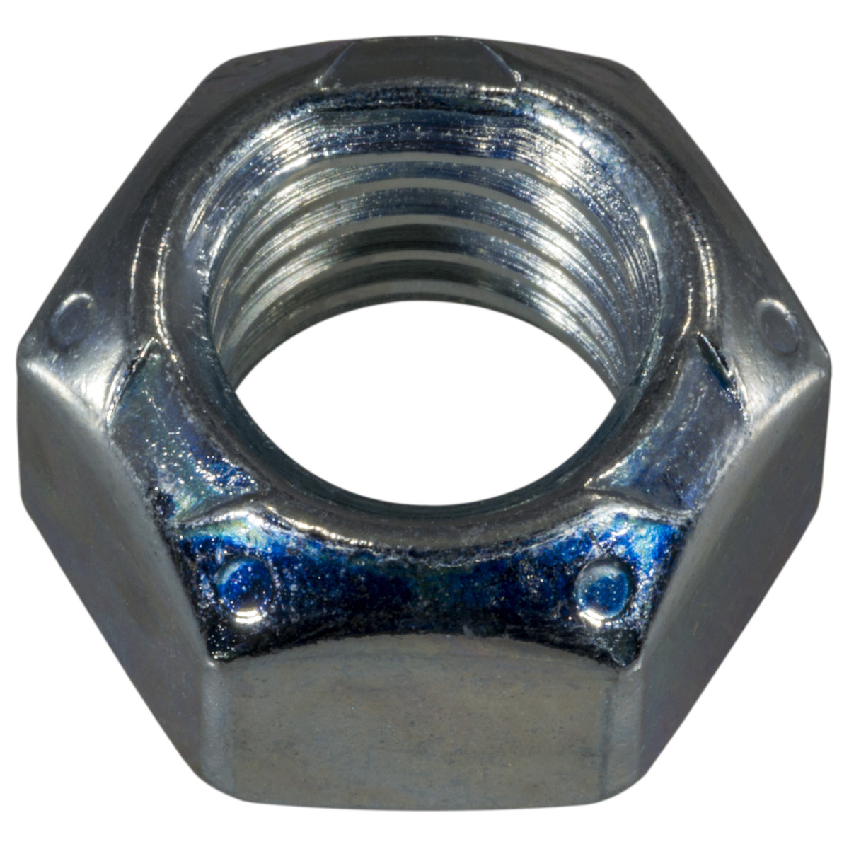 5/8"-11 Zinc Plated Grade 2 Steel Coarse Thread Lock Nuts — Fastener Line