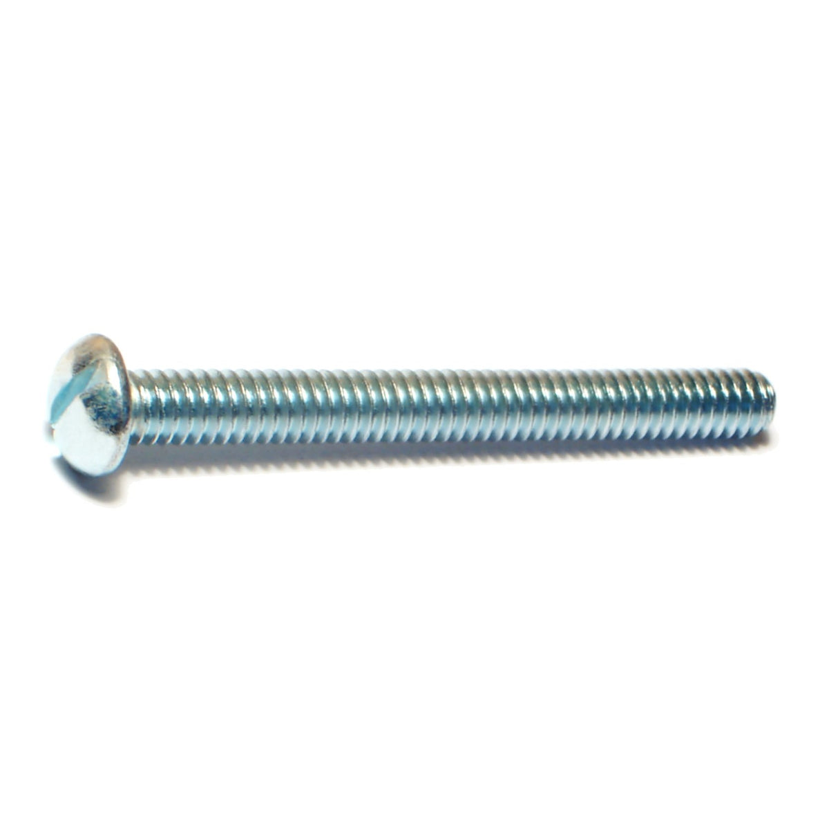 1/4"-20 x 2-1/2" Zinc Plated Steel Coarse Thread Slotted Round Head Ma ...