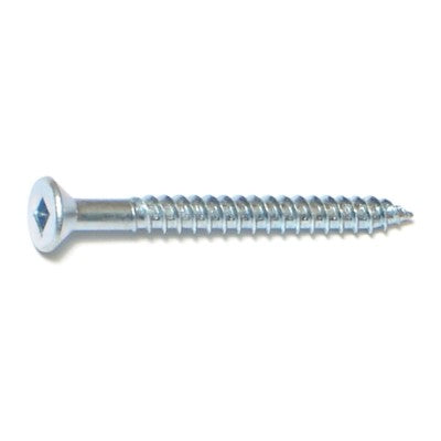 #6 x 1-1/2" Zinc Plated Steel Square Drive Flat Head Wood Screws ...