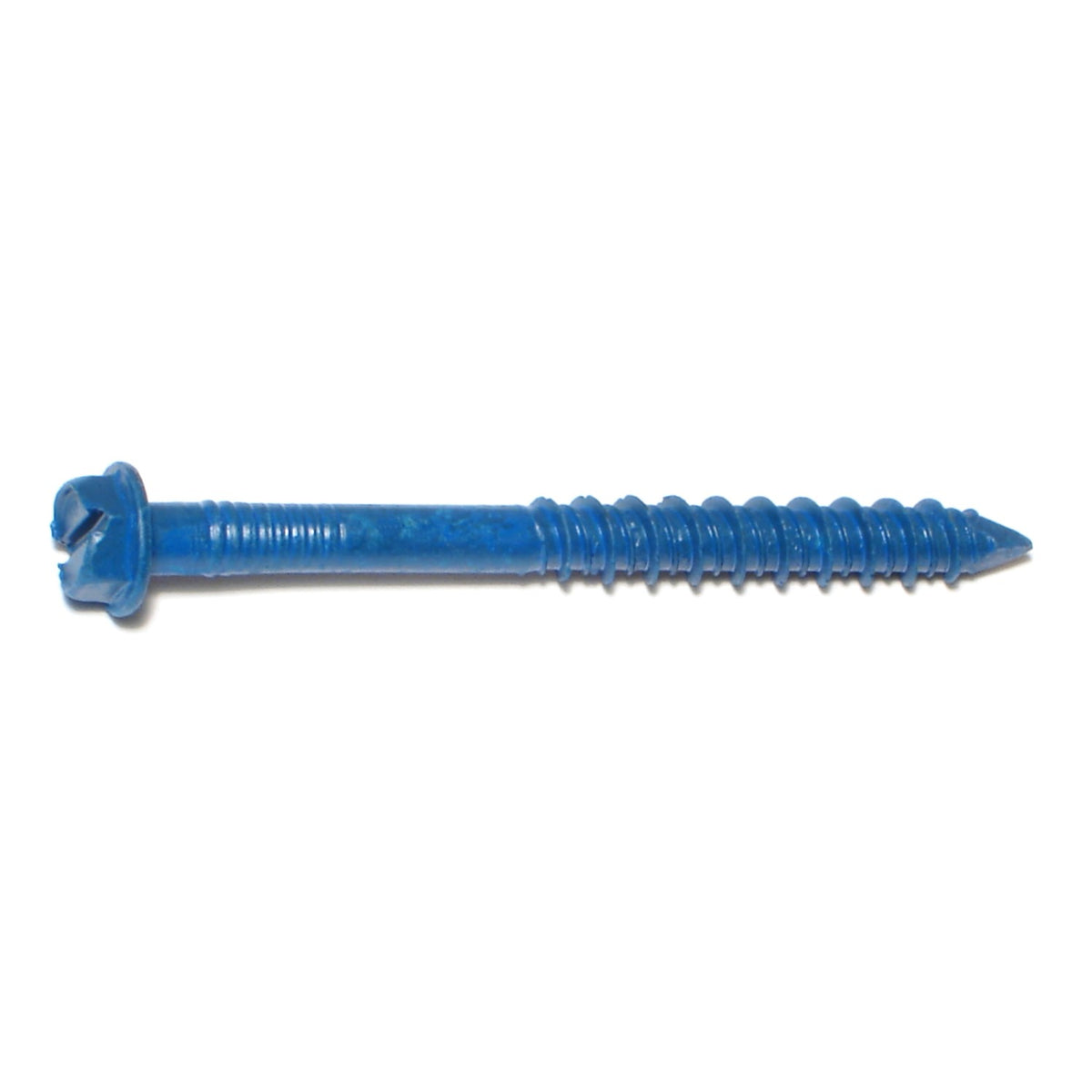 1/4" x 2-3/4" Blue Ruspert Coated Steel Hex Washer Head Tapcon Masonry ...