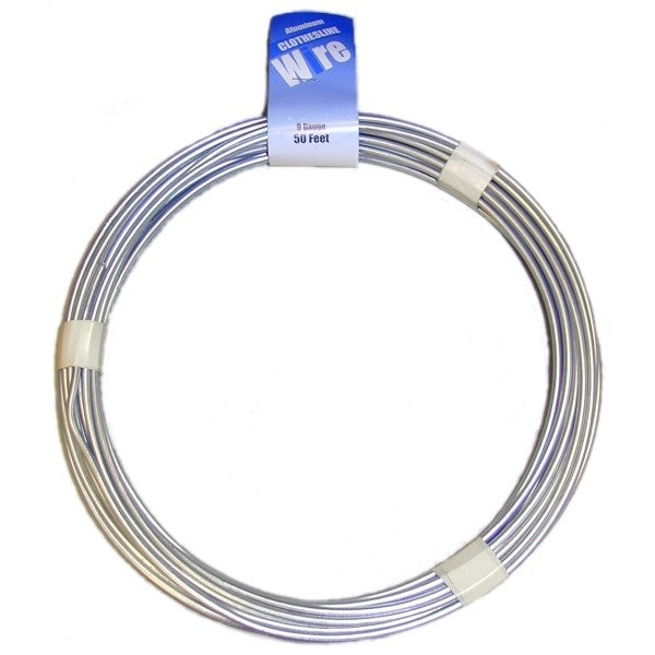 9 WG x 50' Clear Coated Aluminum Wire — Fastener Line