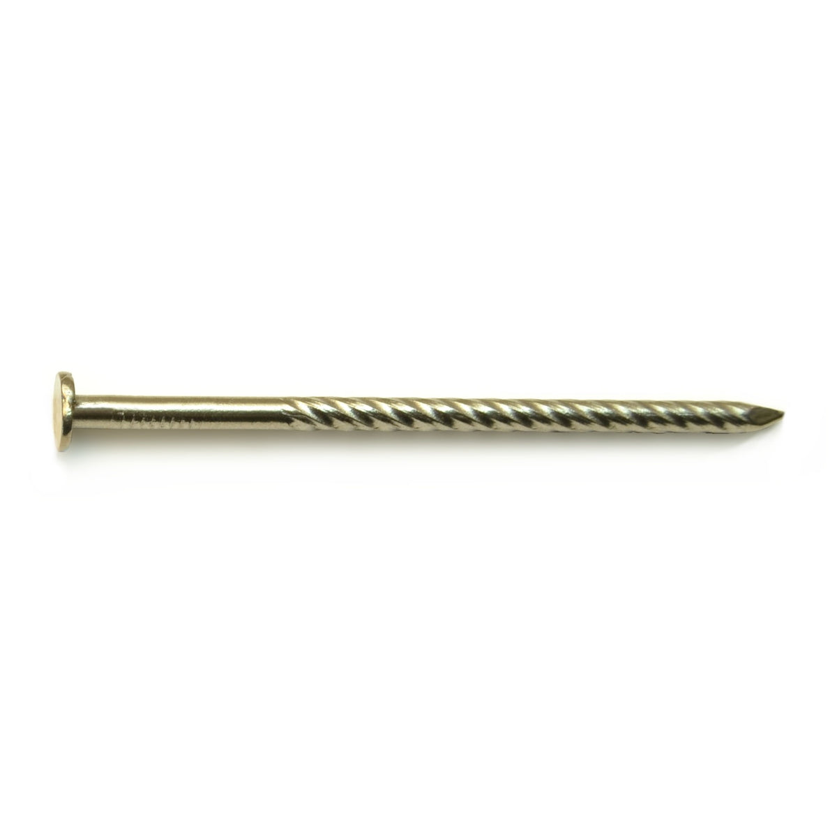 10d 3" 18-8 Stainless Steel Spiral Deck Flat Head Nails — Fastener Line