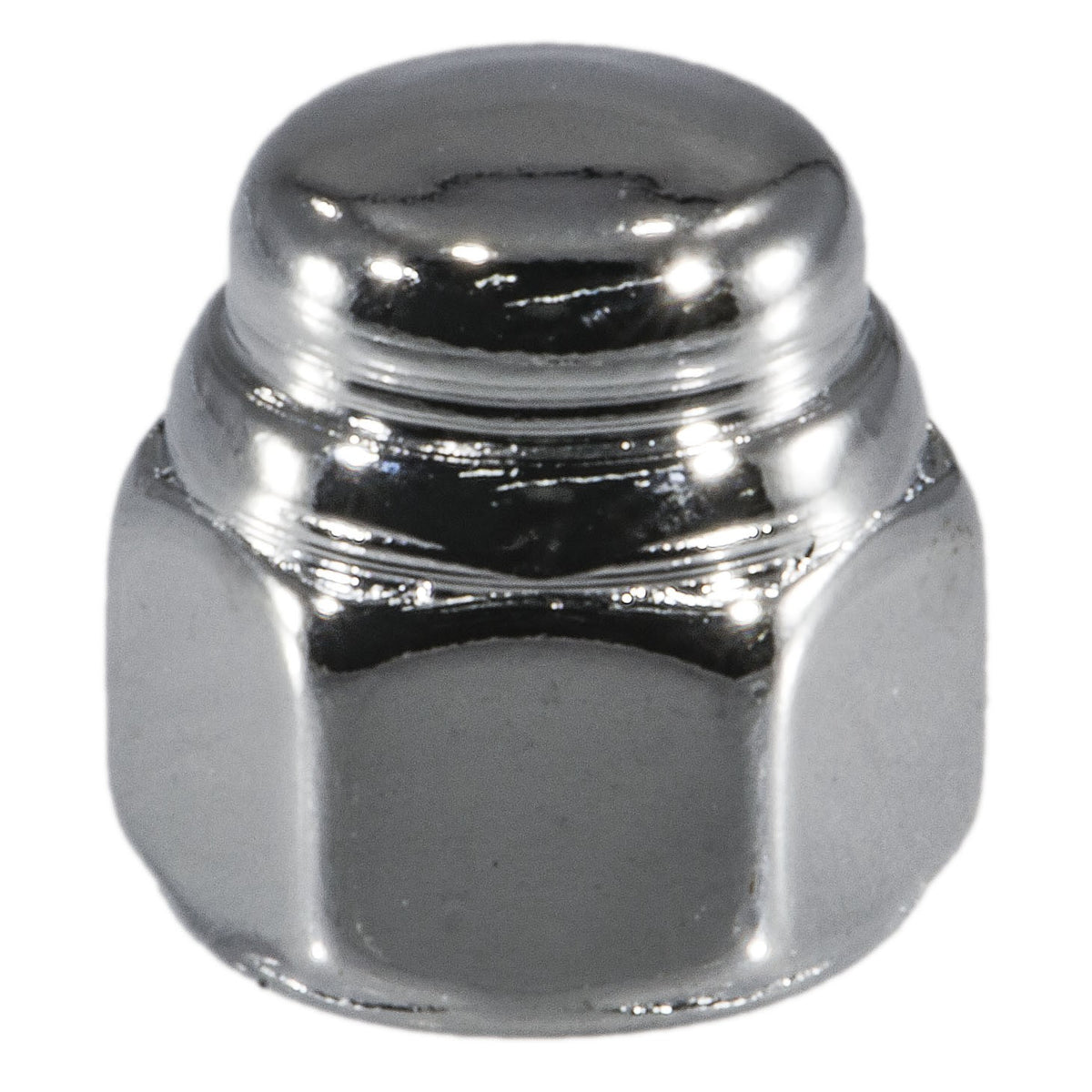 #10-24 Chrome Plated Steel Coarse Thread Flat Head Acorn Cap Nuts ...