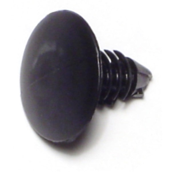1/4" x 0.6" Black Plastic Hole Flex Retainers — Fastener Line
