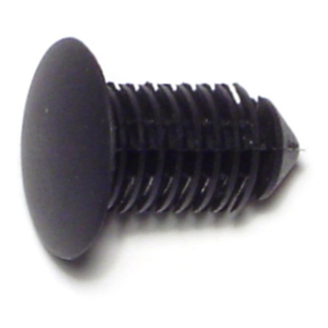 9mm x 16mm x 18mm Black Plastic Hole Trim Panel Clips — Fastener Line