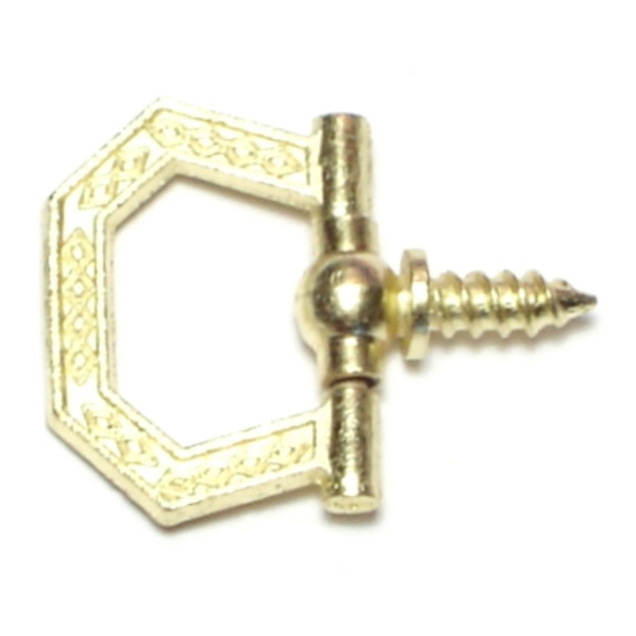 3/4" Brass Plated Steel Hexagon Decorative Rings — Fastener Line