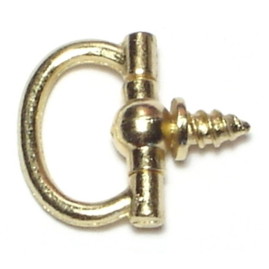 3/4" Brass Plated Steel Oval Decorative Rings — Fastener Line