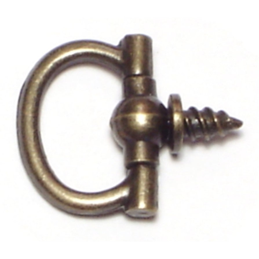 3/4" Antique Brass Oval Decorative Rings — Fastener Line