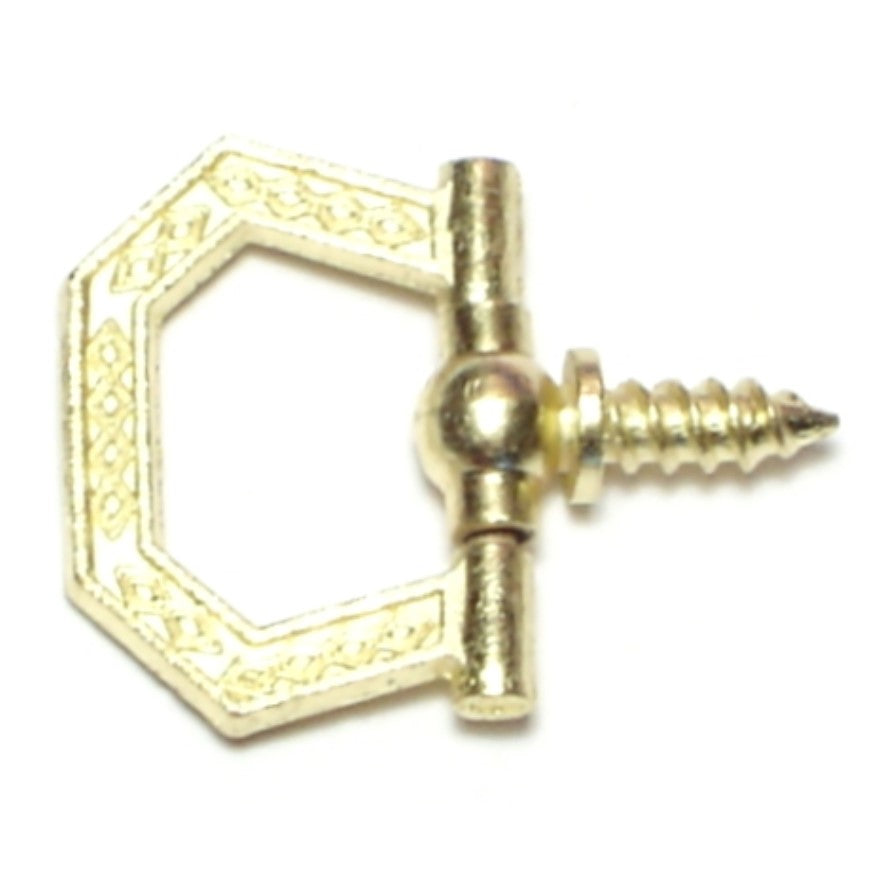 3/4" Brass Plated Steel Hexagon Decorative Rings — Fastener Line