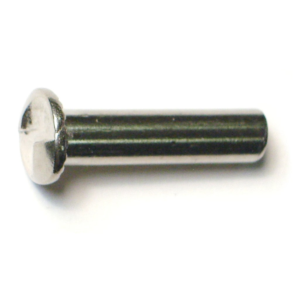 #10-24 x 1/4" x 1" 18-8 Stainless Steel Slotted One-Way Head Binding P ...