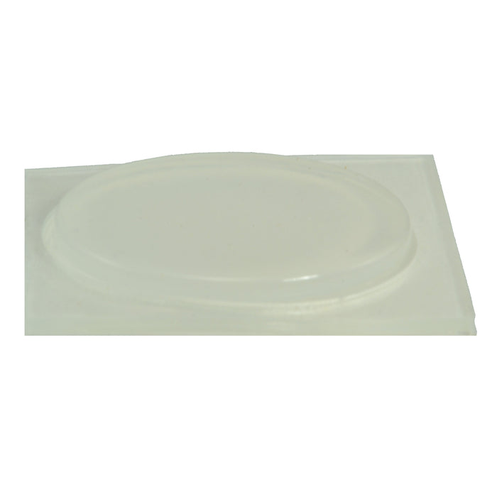 3/4" Clear AdhesiveVinyl Circle Pad — Fastener Line