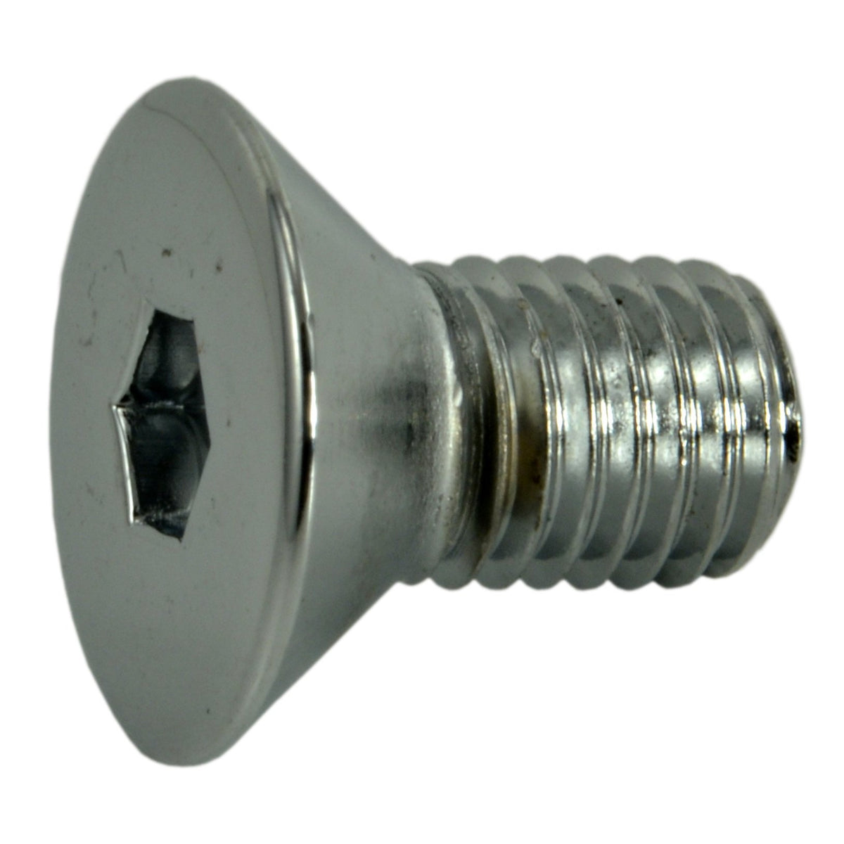 1/4"-28 x 1/2" Chrome Plated Steel Fine Thread Flat Head Socket Cap Sc ...
