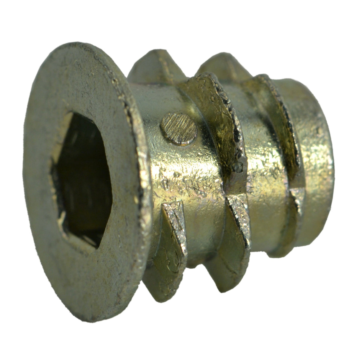 5mm-0.8 x 10mm Die Cast Zinc Coarse Thread Soft Wood Inserts — Fastener ...