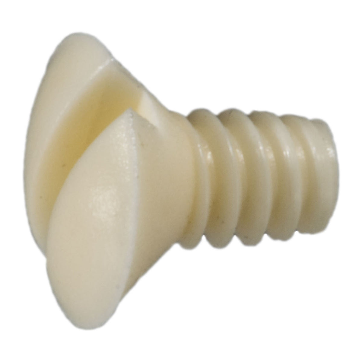 #6-32 x 1/4" Ivory Colored Slotted Oval Head Coarse Threaded Switch Pl ...