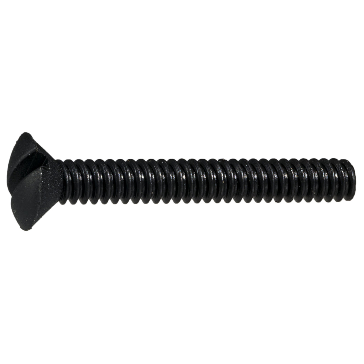 #6-32 x 1" Black Slotted Oval Head Coarse Threaded Switch Plate Screws ...