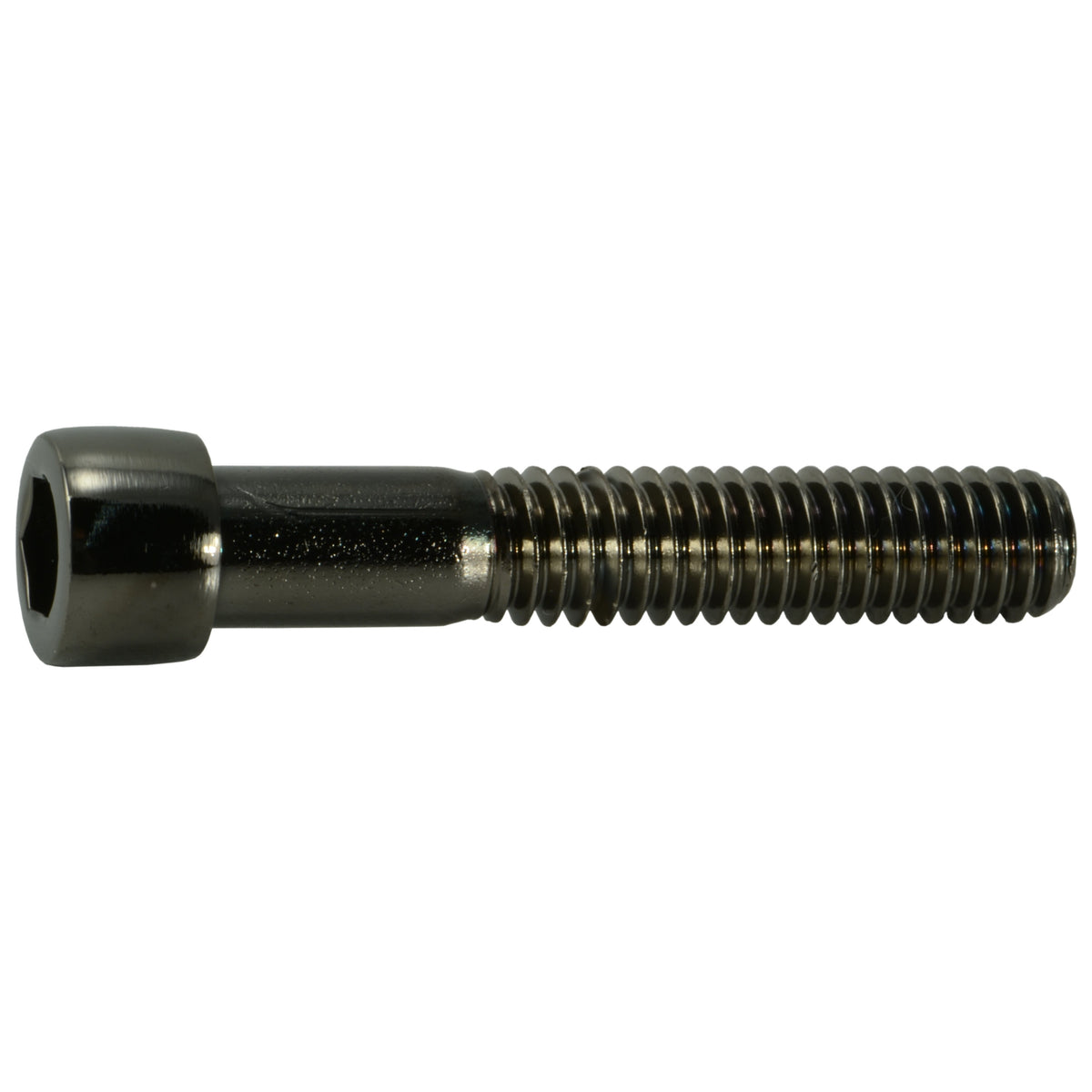 5/16"-18 x 1-3/4" Black Chrome Plated Steel Coarse Thread Smooth Socke ...