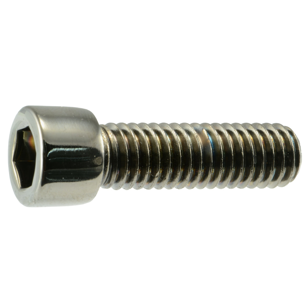 3/8"-16 x 1-1/4" Black Chrome Plated Steel Coarse Thread Smooth Socket ...