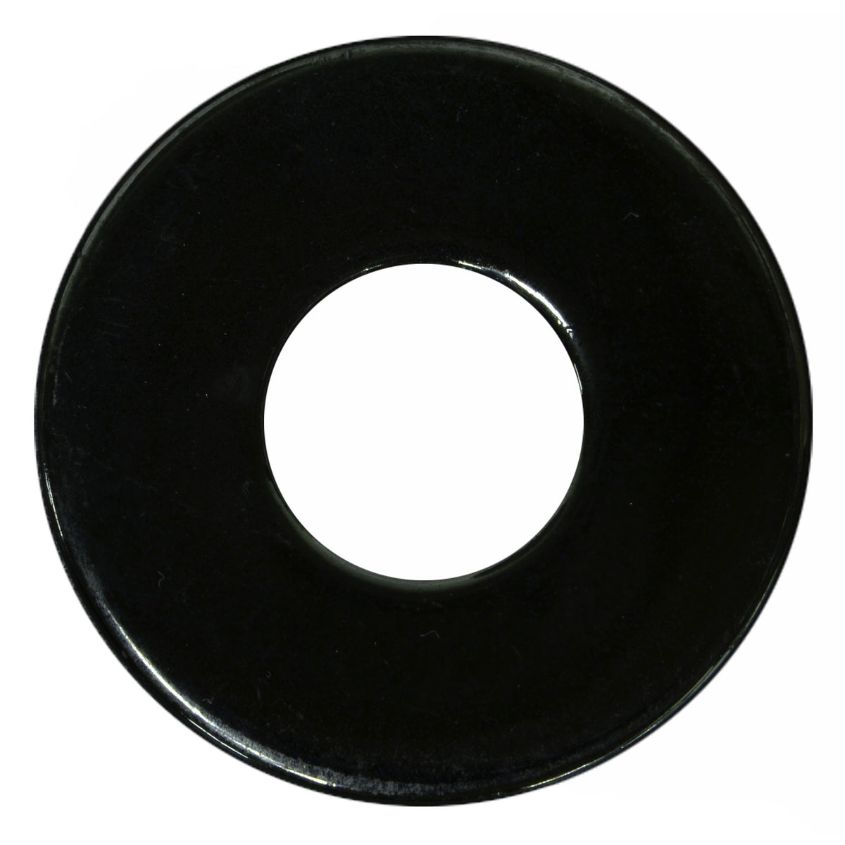 1/2" x 9/16" x 1-3/8" Black Chrome Plated Grade 2 Steel USS Flat Washe ...