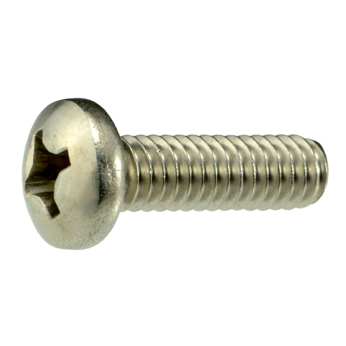 #12-24 x 3/4" 18-8 Stainless Steel Coarse Thread Phillips Pan Head Mac ...