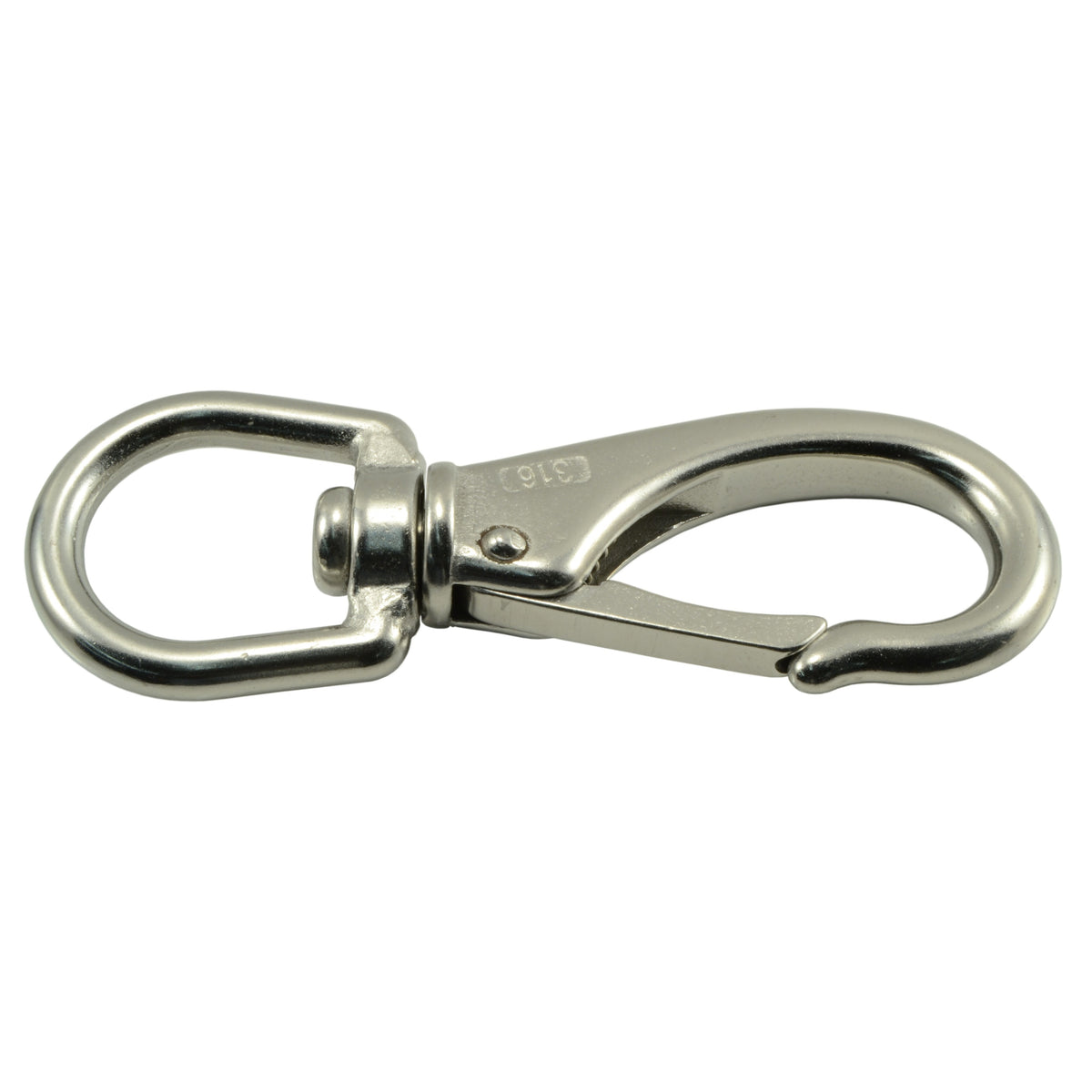 7/8" x 4-3/4" 316 Stainless Steel Swivel Bolt Snap Hooks — Fastener Line