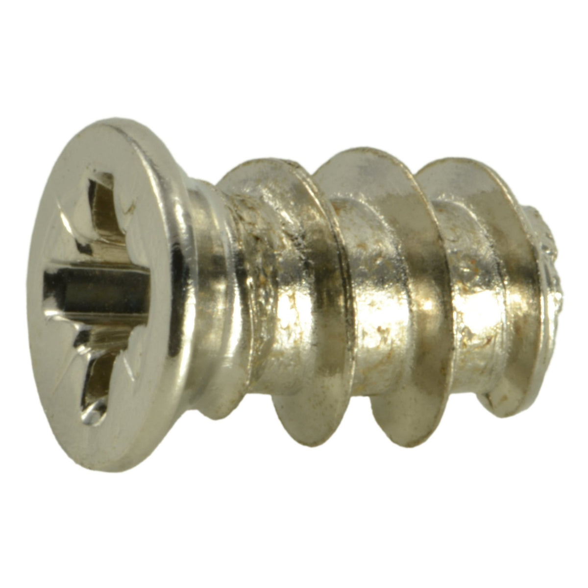 6.3mm x 10mm Nickel Plated Steel Phillips Pozidriv Flat Head Euro Scre ...