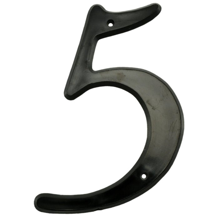 4" - "5" Black Plastic House Numbers — Fastener Line