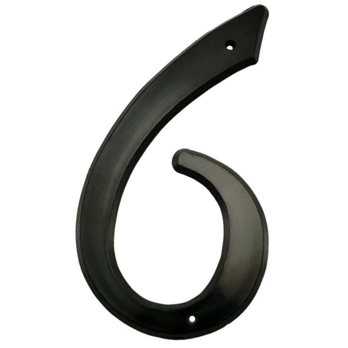 4" - "6" Black Plastic House Numbers — Fastener Line