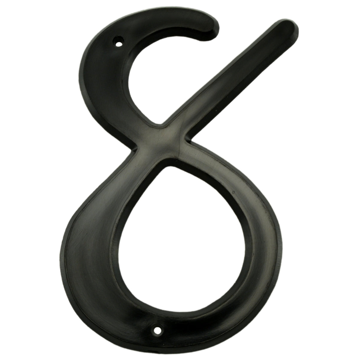 4" - "8" Black Plastic Reflective House Numbers — Fastener Line