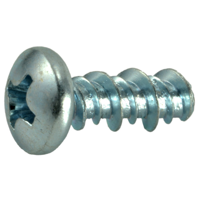 #10 x 1/2" Zinc Plated Steel Phillips Pan Head Hi-Lo Screws — Fastener Line
