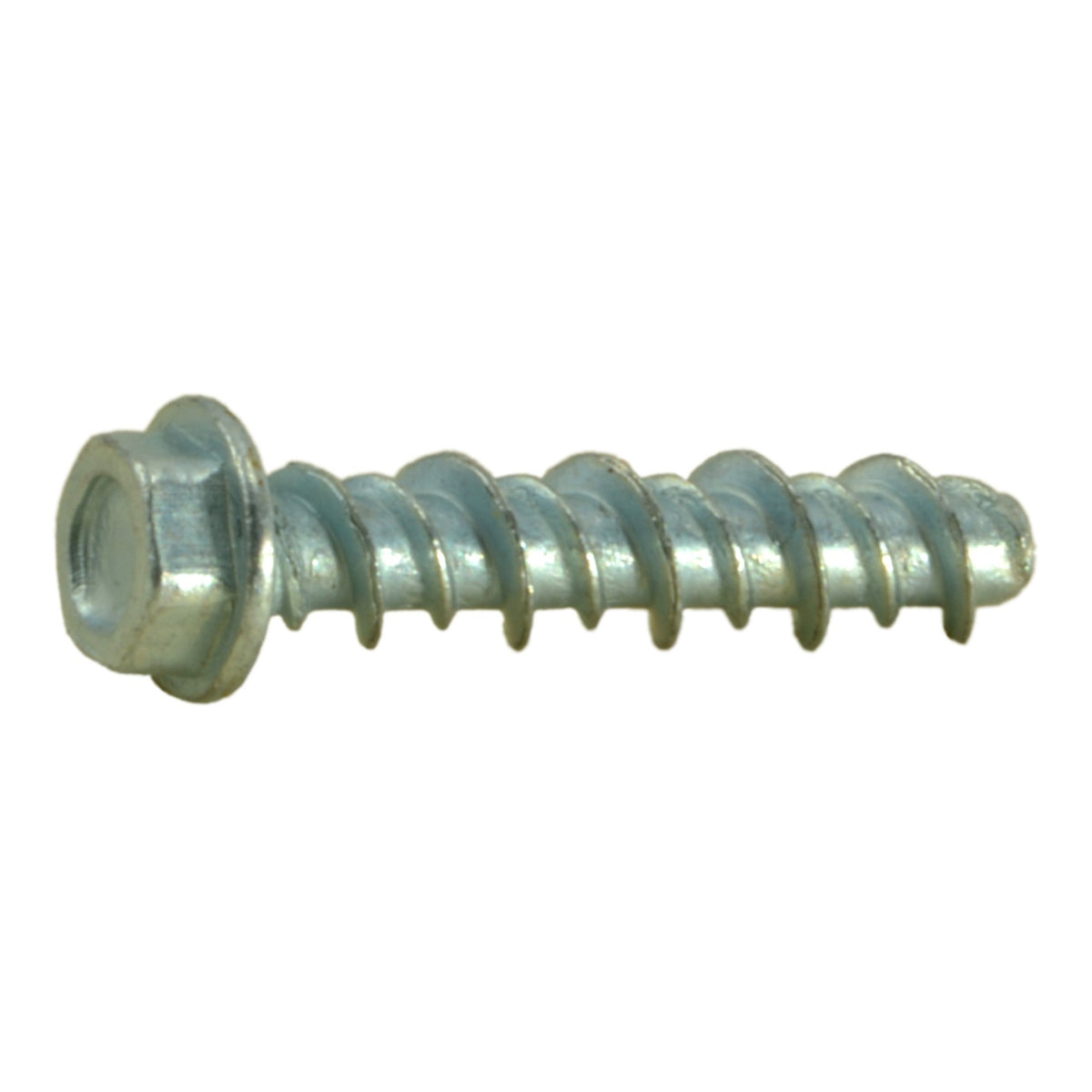 #4 x 1/2" Zinc Plated Steel Hex Head Hi-Lo Screws — Fastener Line