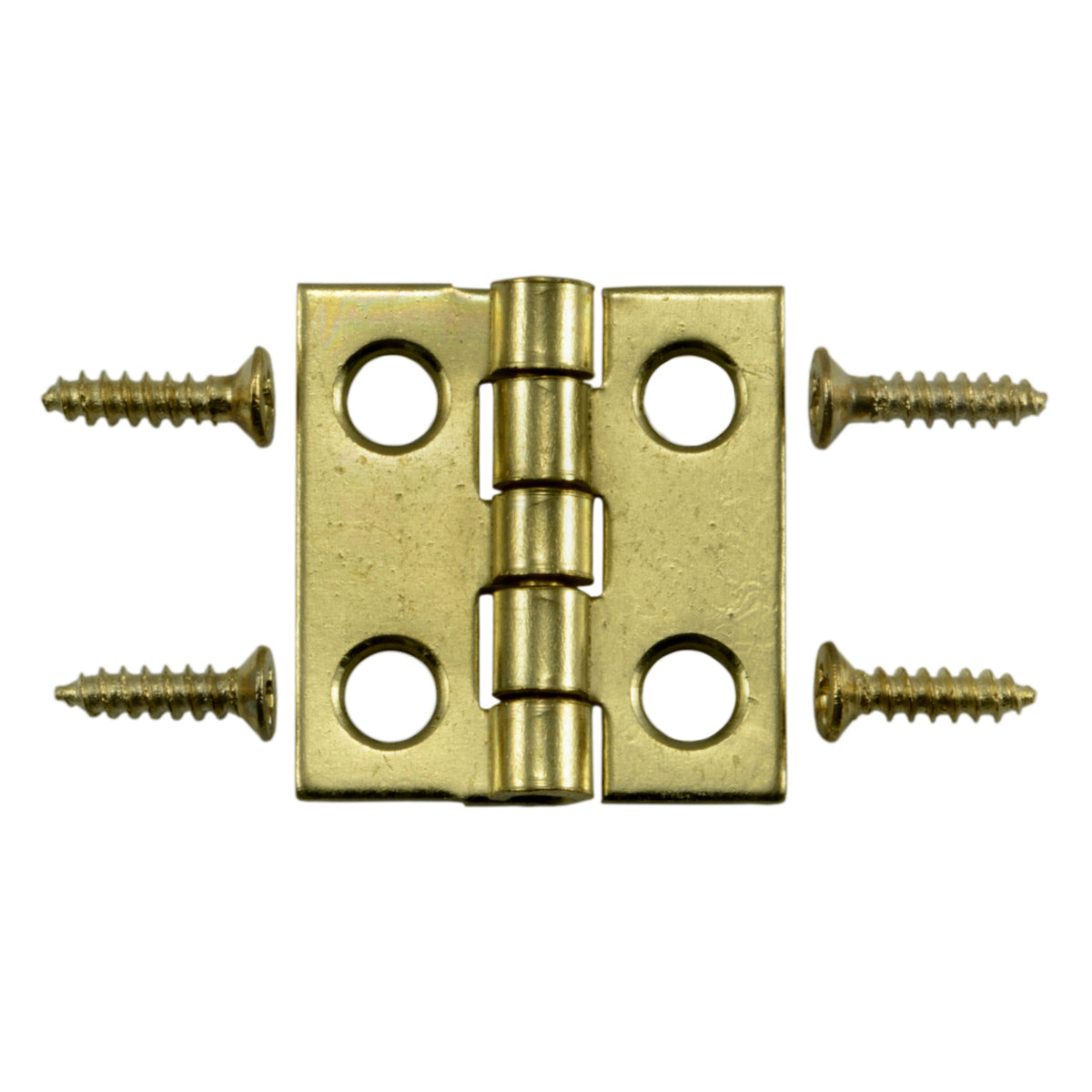 3/4" x 11/16" Bright Brass Plated Steel Butt Hinges — Fastener Line