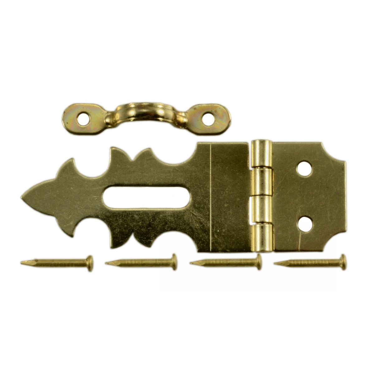 5/8" x 1-7/8" Solid Brass Hasps — Fastener Line